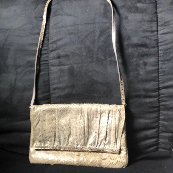 Bags | Genuine Snakeskin Clutchstrap Handbag | Poshmark